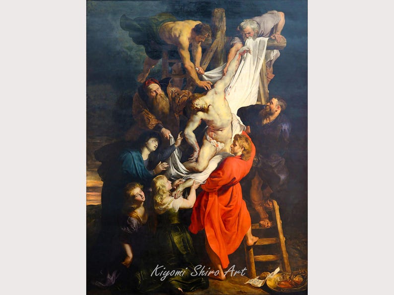 Jesus of Nazareth Descent From the Cross, Famous Renaissance Artwork by ...