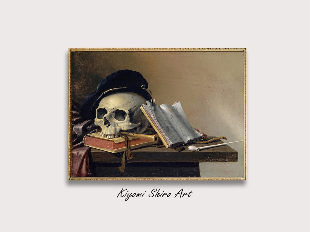 Memento Mori Vanitas Still Life Art. Dark Academia Baroque Period 17 ...
