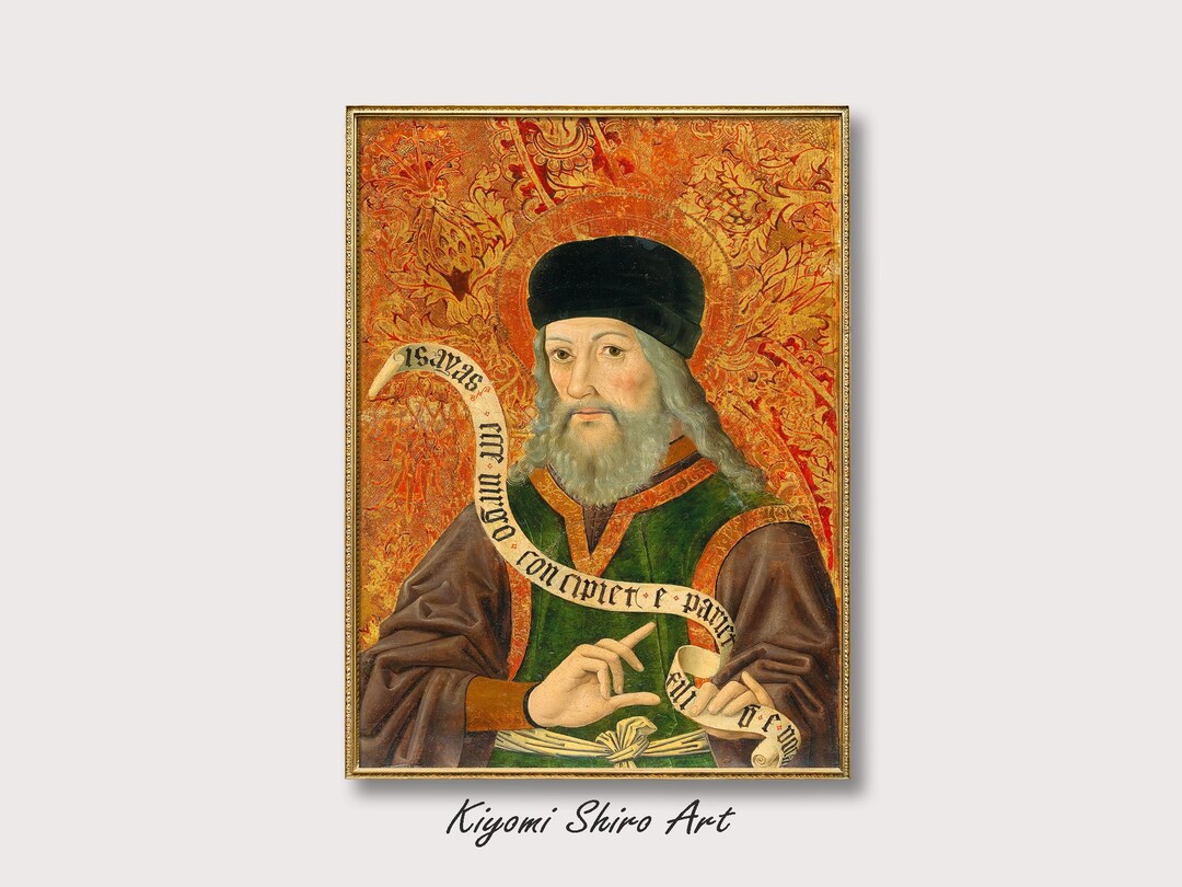 The Prophet Isaiah Famous Portrait 15th Century Renaissance Period ...