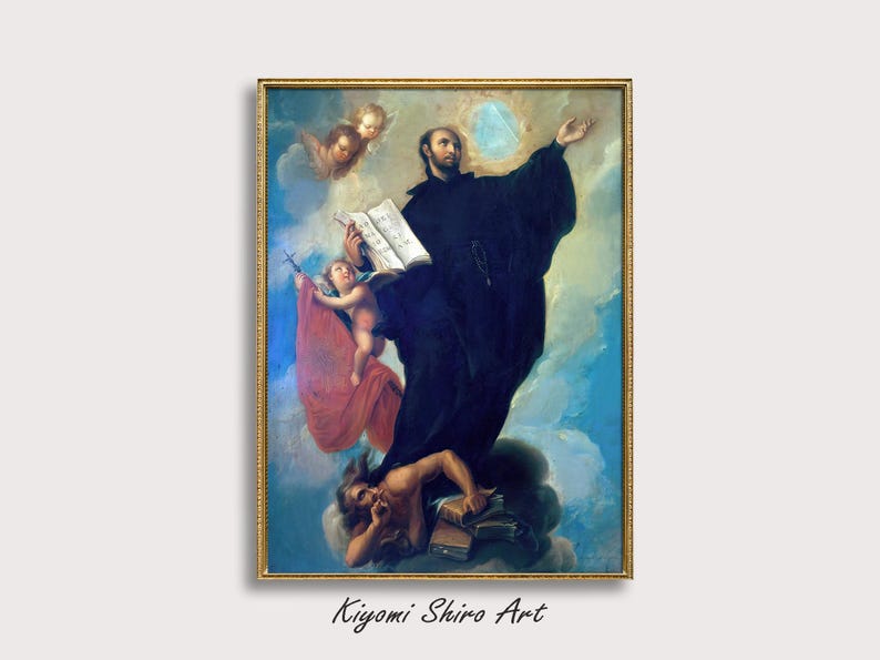 Saint Ignatius Loyola Portrait by Mexican Artist Miguel Cabrera, 18th ...