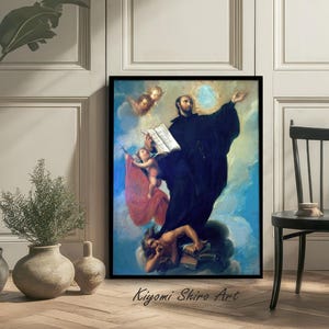 Saint Ignatius Loyola Portrait by Mexican Artist Miguel Cabrera, 18th-century Spanish Baroque ...