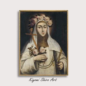 Saint Rose of Lima Famous Painting, Rose Symbolism, 17th Century ...
