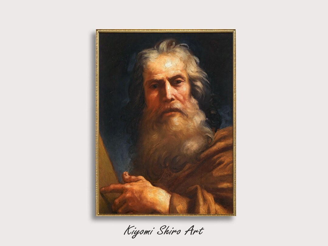 Moses Portrait 17th Century Italian Classical Baroque Art, Renaissance ...