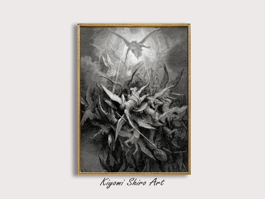 Fallen Angel Artwork, Paradise Lost Gustave Dore Engravings, Romantic ...