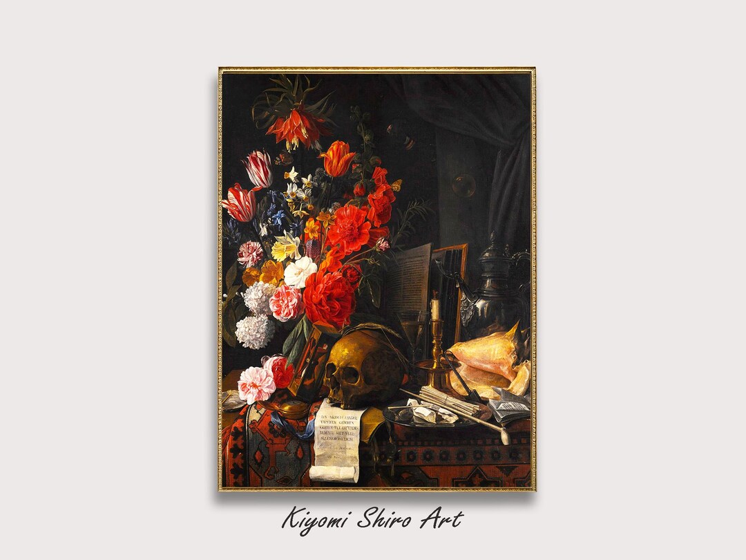 Memento Mori Vanitas Still Life Art, Dark Academia Baroque Period 17 ...