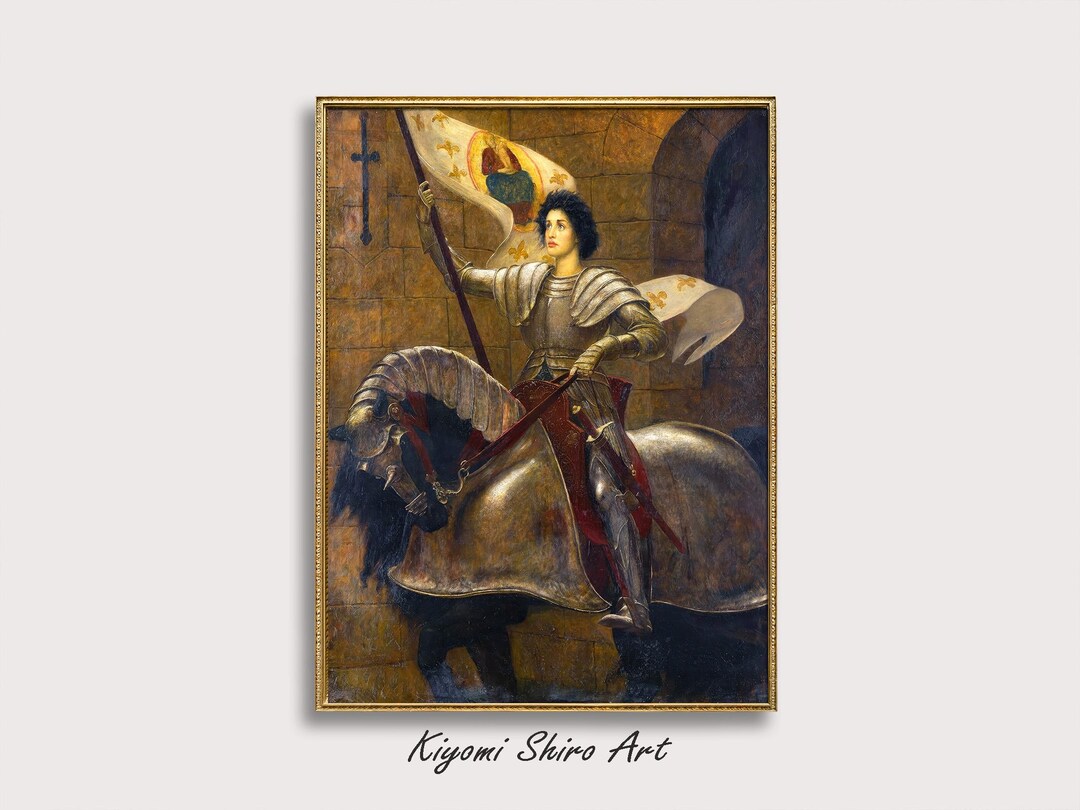 Famous Saint Joan of Arc British Painting, British Painter Sir William ...