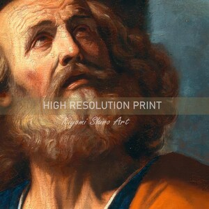 Saint Peter Portrait by Famous Italian Artst Guercino, 17th Century ...