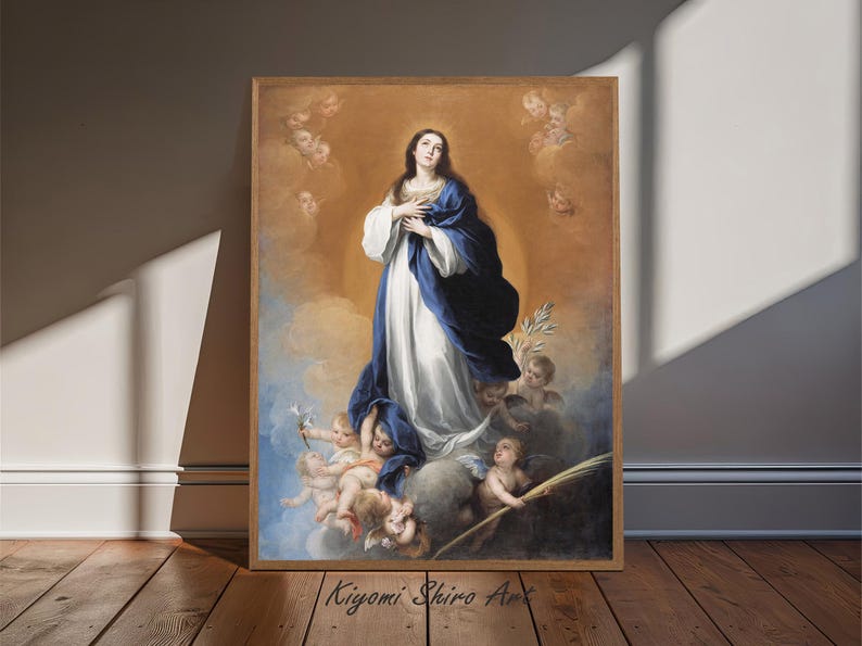Famous Painting the Immaculate Conception by Bartolomé Esteban Murillo ...