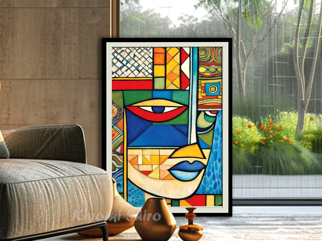 Pablo Picasso Cubism Art Blends With Intricate Batik, Geometric Art ...