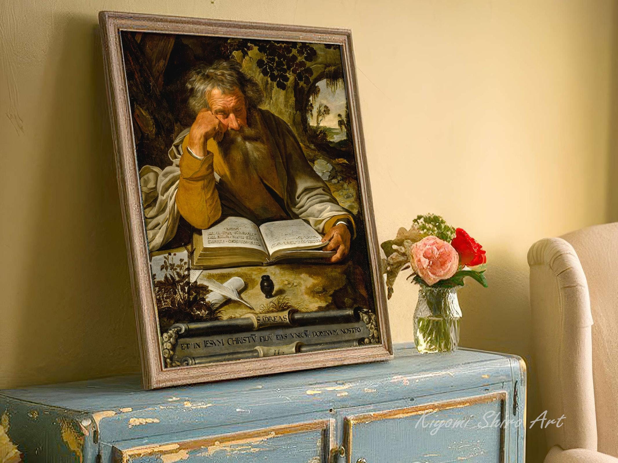 Saint Andrew the Apostle Famous Art by Baroque Artist Artus Wolffort ...