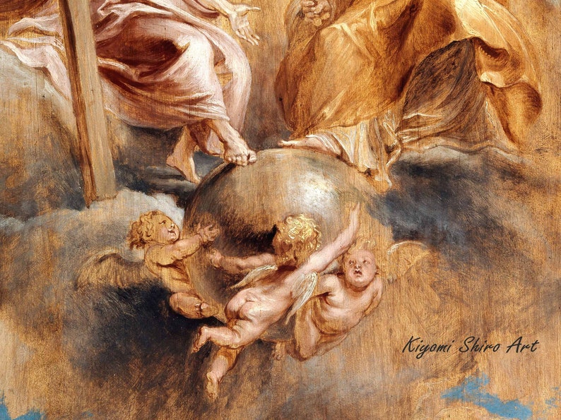 Peter Paul Rubens Painting the Holy Trinity, God the Father Son and ...
