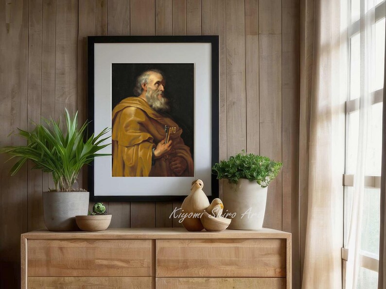 Saint Peter Portrait by Famous Flemish Artist Peter Paul Rubens, 17th ...