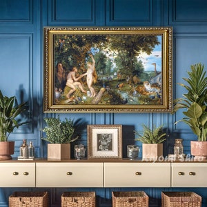 Famous Painting the Garden of Eden With the Fall of Man by Peter Paul ...