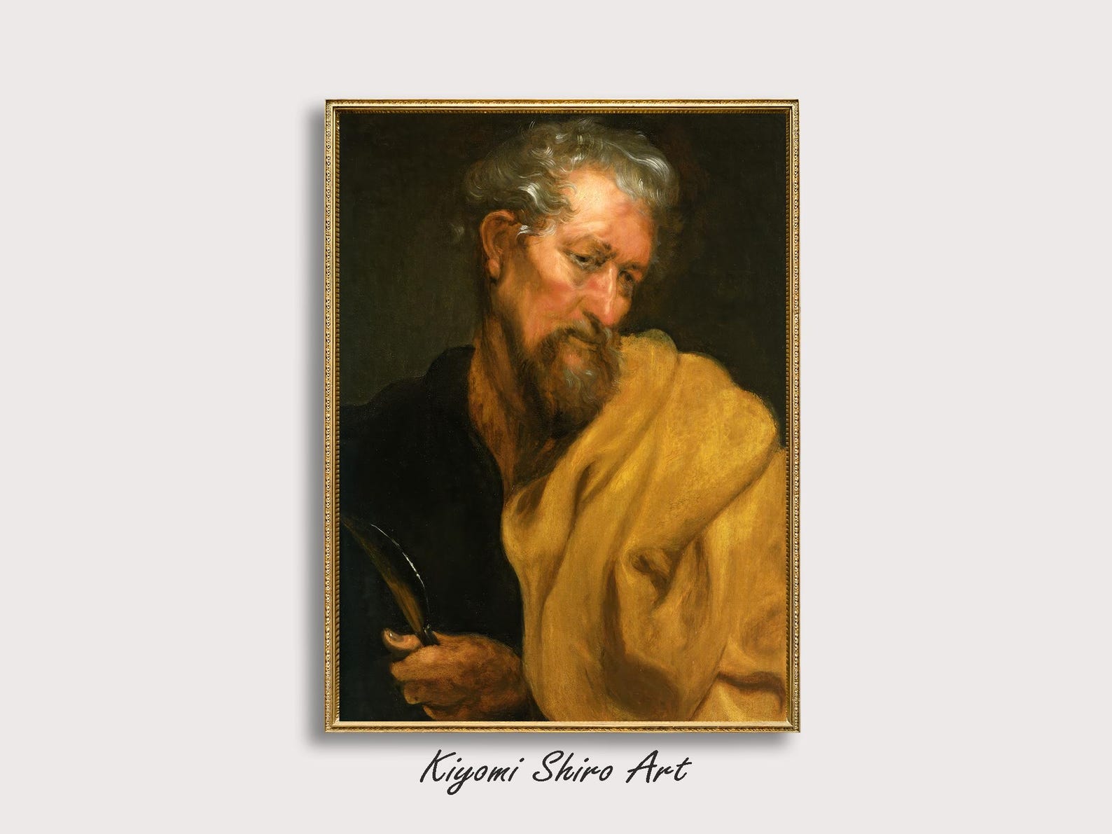 The Apostle Saint Bartholomew Art by Baroque Artist Anthony Van Dyck ...