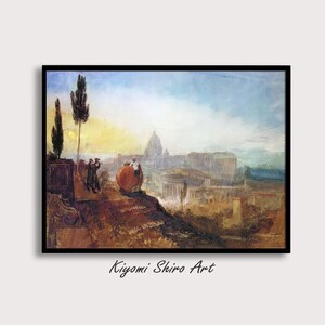 Rome St. Peters Basilica From the Villa Barberini Oil Painting ...