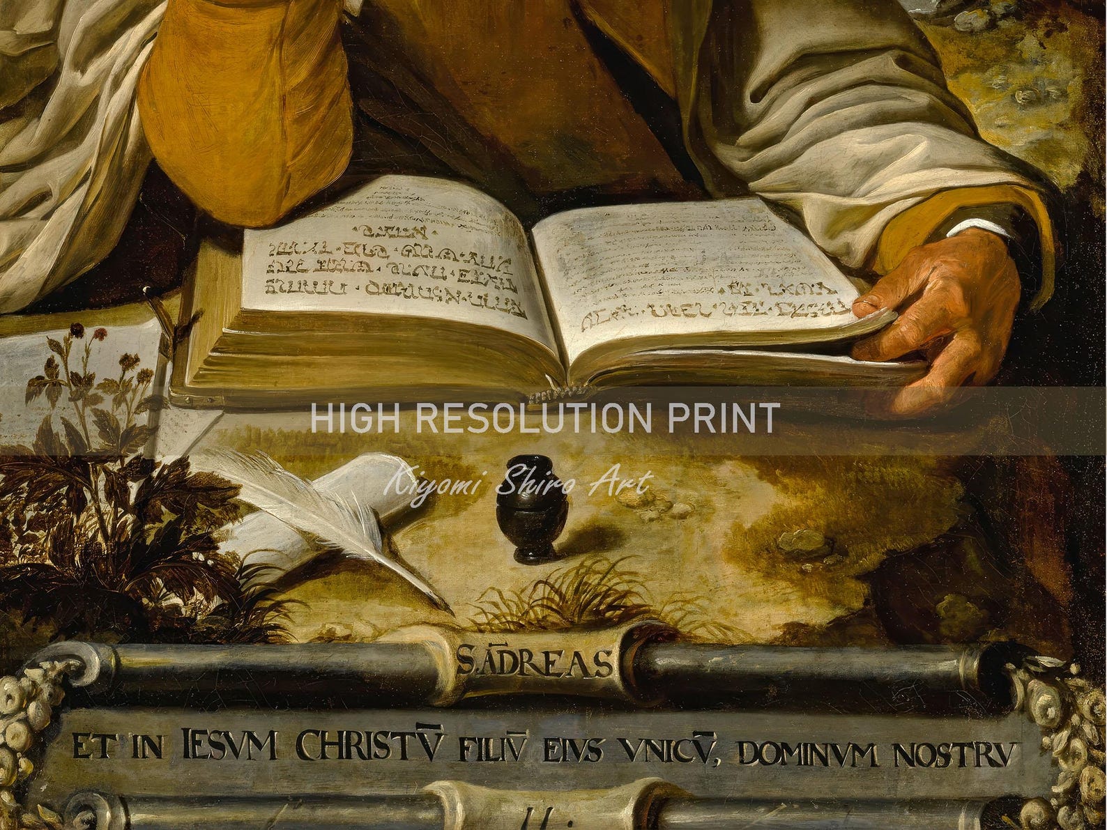 Saint Andrew the Apostle Famous Art by Baroque Artist Artus Wolffort ...