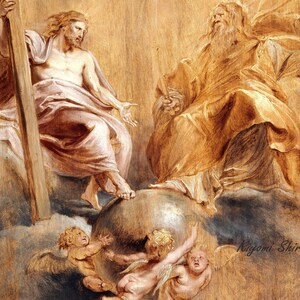 Peter Paul Rubens Painting the Holy Trinity, God the Father Son and ...