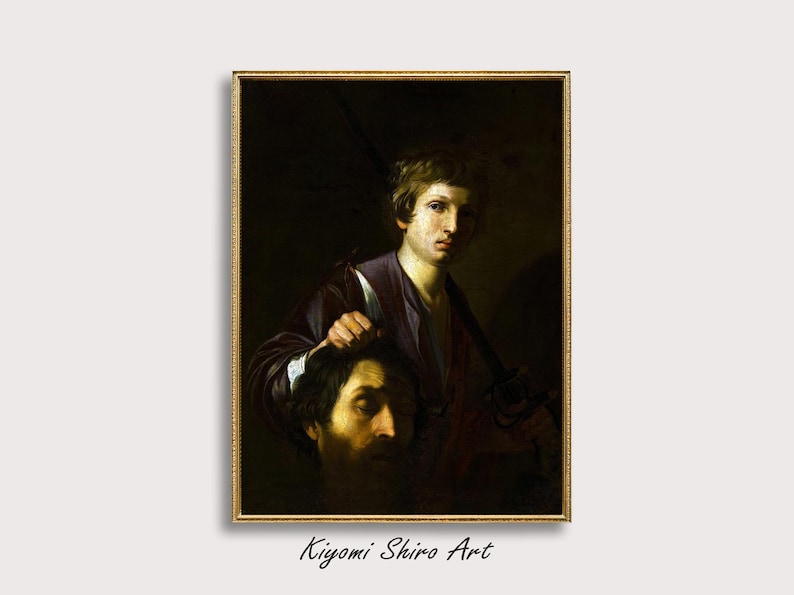 King David and Goliath Baroque Period Art, French Artist Nicolas ...