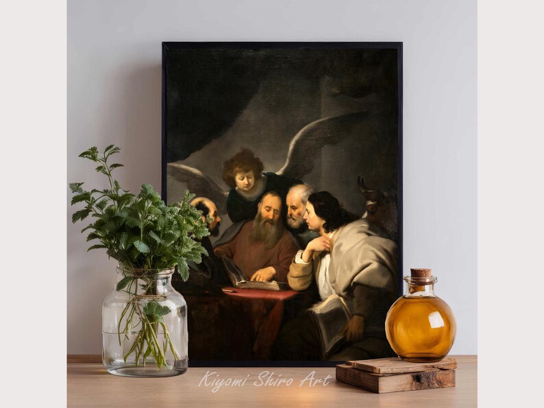 The Four Evangelists Famous Oil Painting by Jacob Adriaensz Backer ...