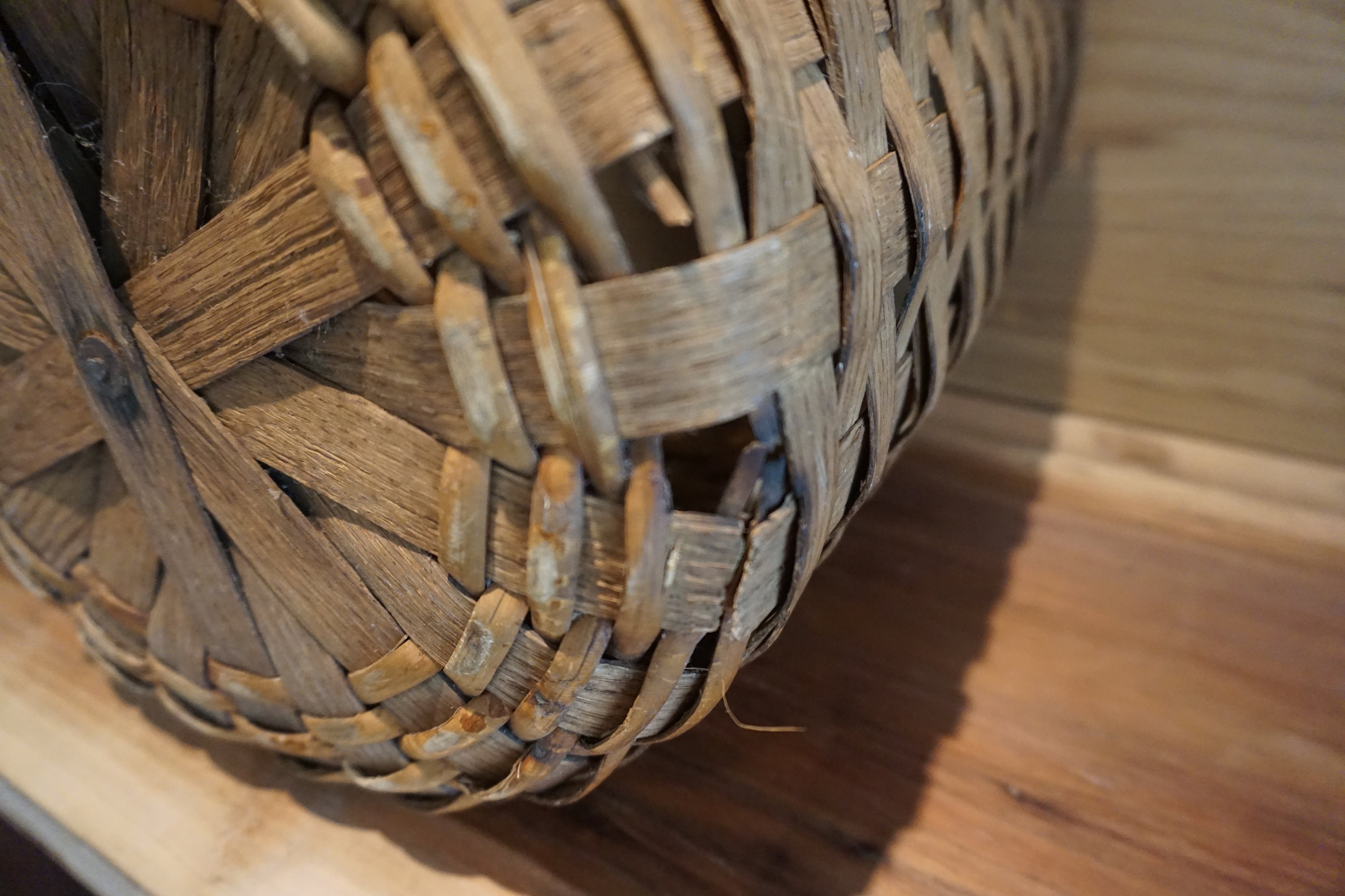 Oak Splint Wood Swing-arm Gathering Basket - Etsy