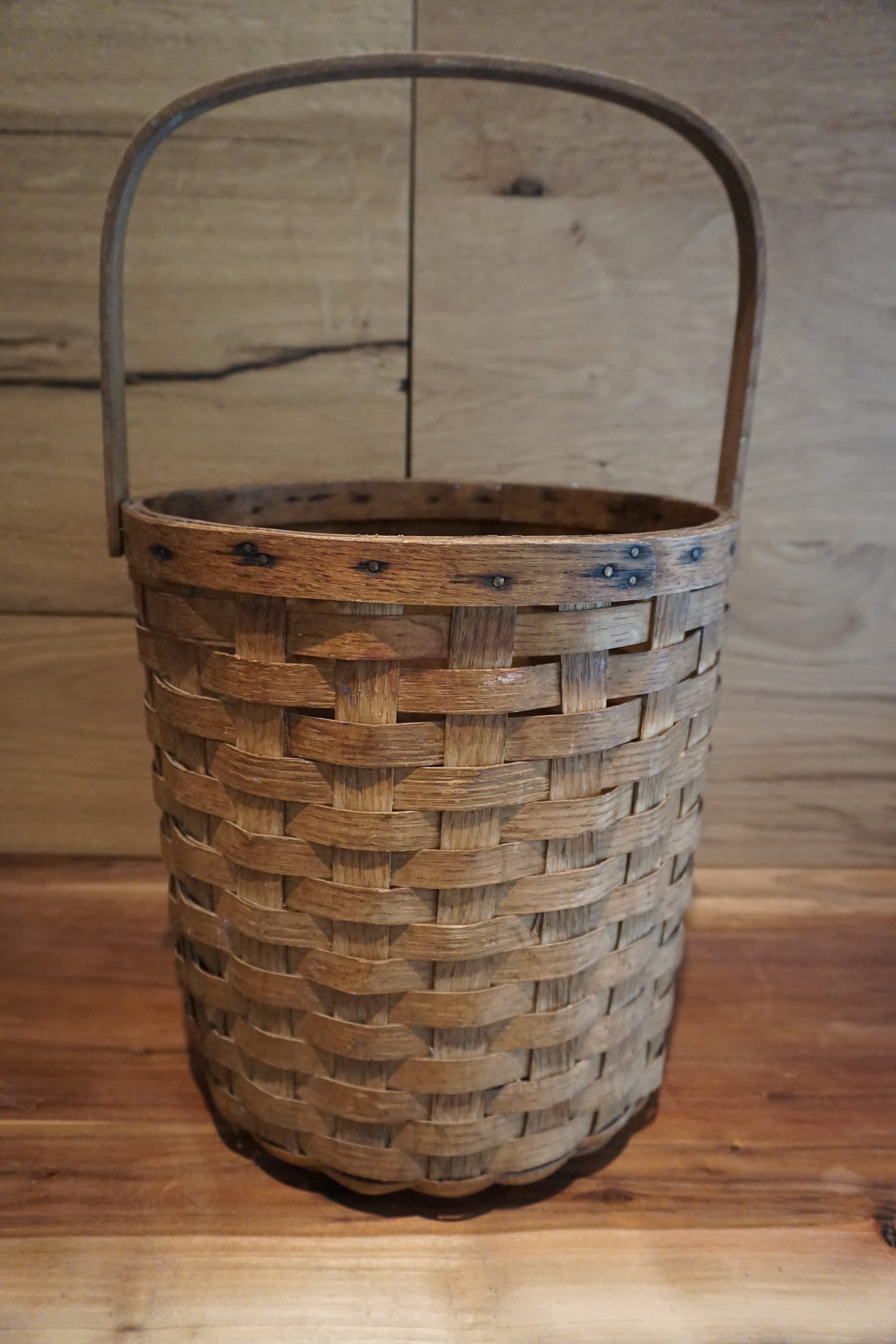 Oak Splint Wood Swing-arm Gathering Basket - Etsy