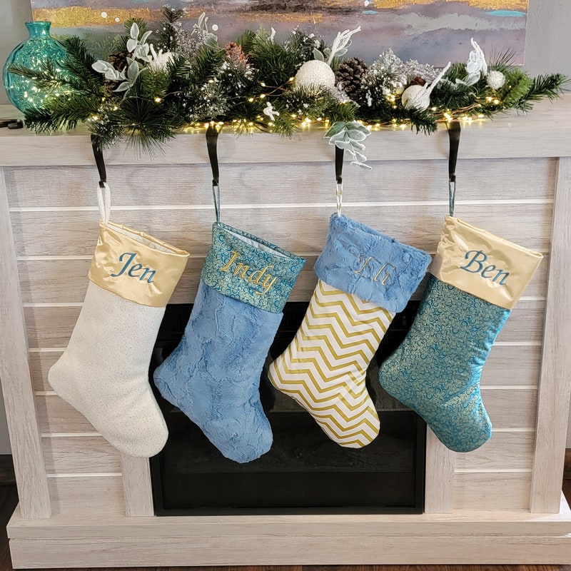 Blue Stocking - Etsy