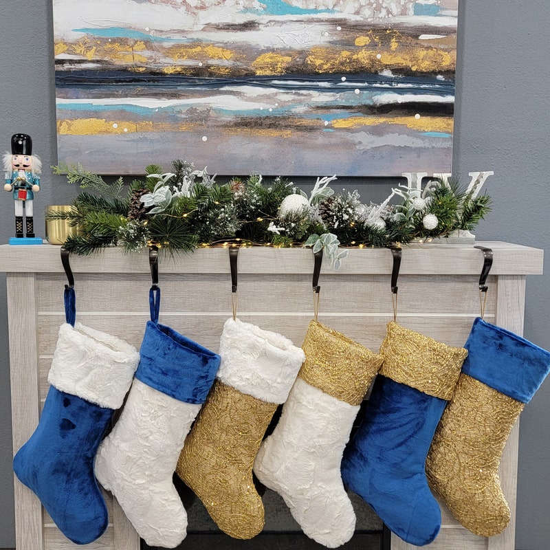 Dark Blue Stocking - Etsy