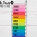 Classroom Labels, Rolling Cart Labels, Rainbow Cart Labels, Rolling ...