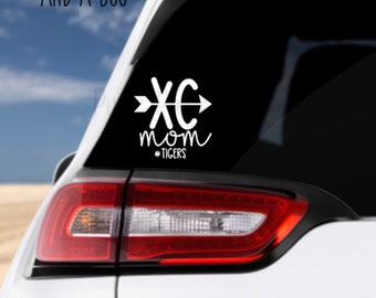 Cross Country Vinyl Decal - Etsy