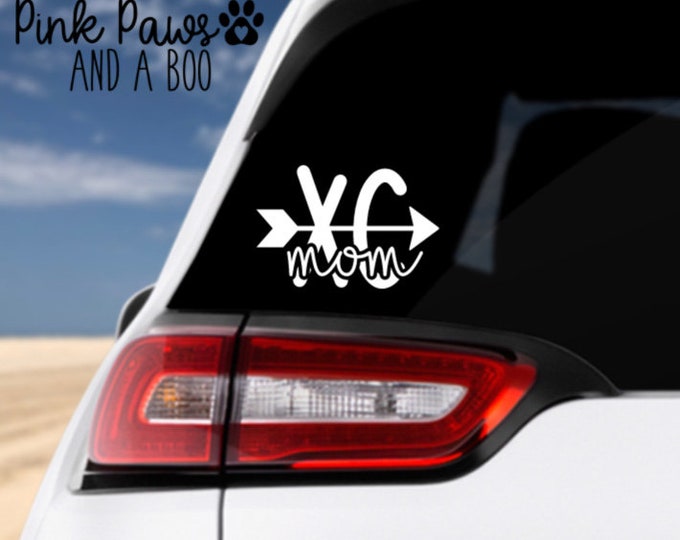 Custom Cross Country Mom Decal, XC Mom Car Decal, Cross Country Decal ...