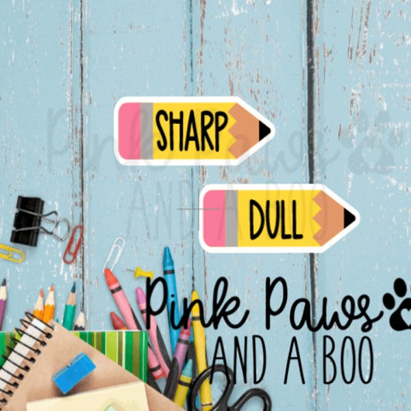 Sharp Pencil Stickers - Etsy
