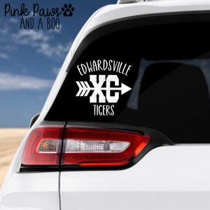 Custom Cross Country Decal, Car Decal, Cross Country Decal for Car ...