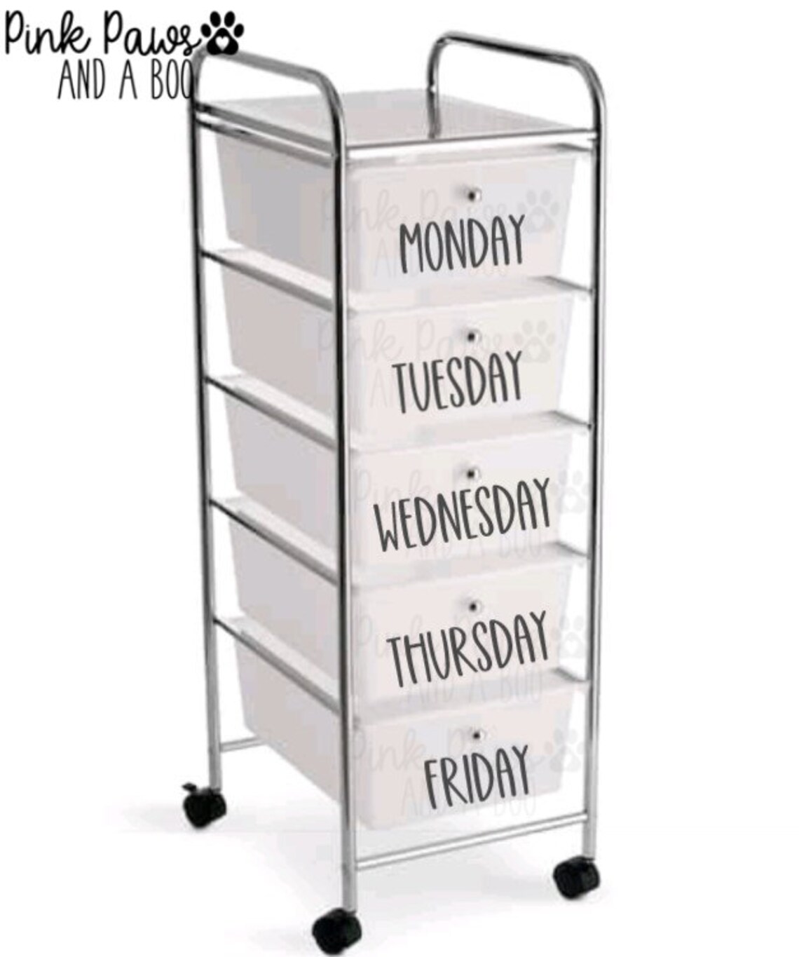 Classroom Labels Rolling Cart Labels Rainbow Cart Labels - Etsy