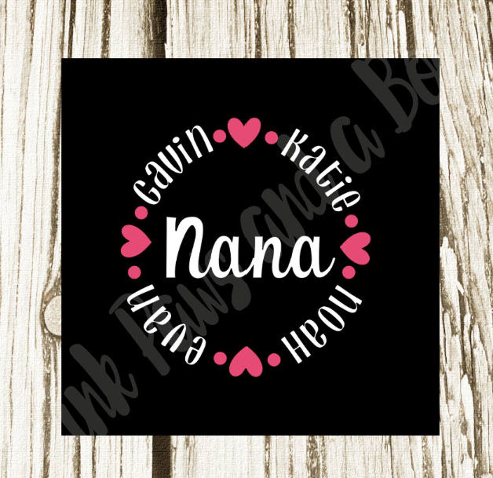 Personalized Grandma Decal Personalized Nana Decal Grandkids - Etsy