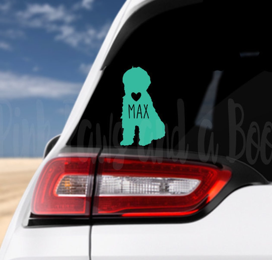 Goldendoodle Decal, Dog Decal, Car Sticker, Goldendoodle Sticker ...