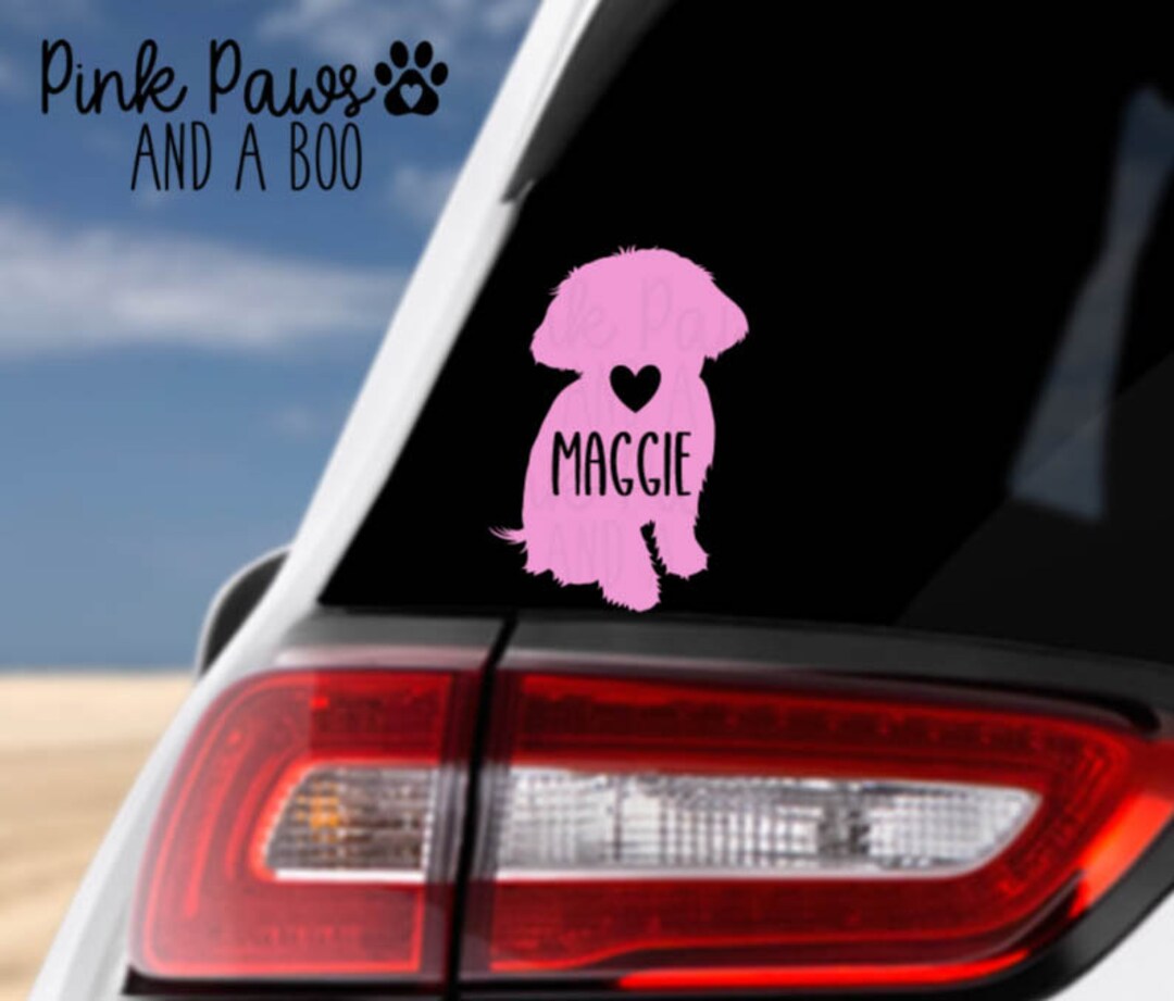 Maltese Decal Maltese Sticker Maltese Dog Decal Dog Mom - Etsy