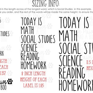 Classroom Labels, White Board Labels, Dry Erase Board Decals, Teacher ...