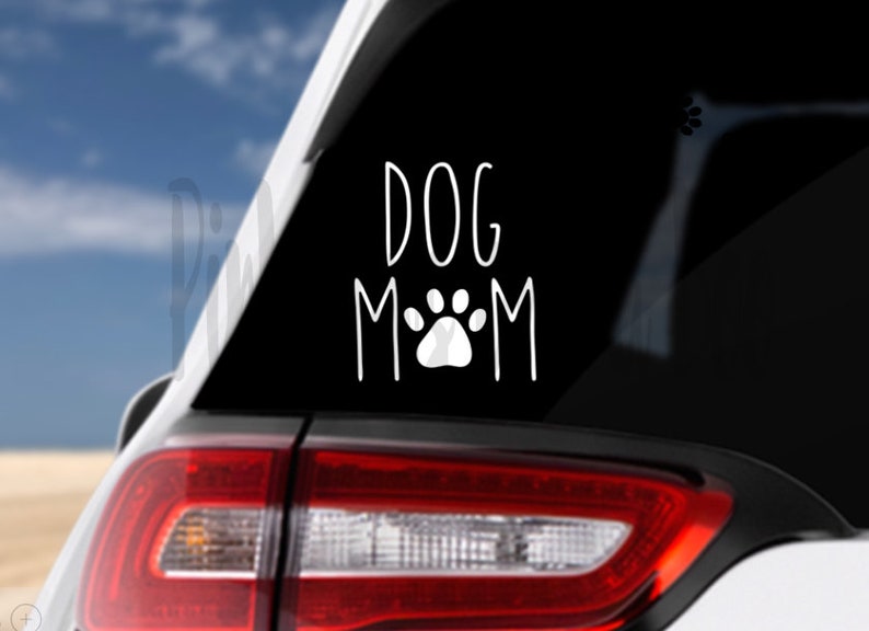 Dog Mom Car Decal Dog Mom Car Sticker Bumper Sticker Dog - Etsy