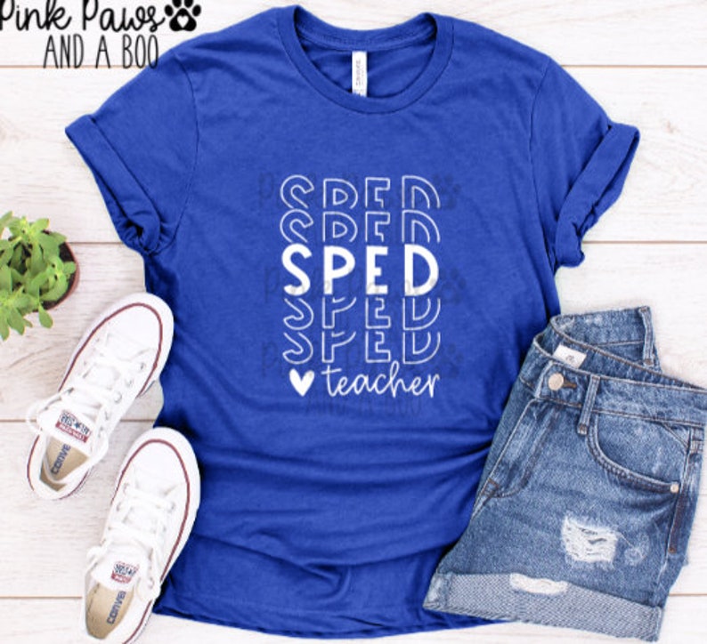 SPED Teacher T-shirt Back to School Shirt Teacher SPED - Etsy