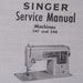 Singer Sewing Machine Class Model 15 Technician Service Adjusters ...