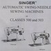 Singer Class 500 503 Sewing Machine Service Repair Adjusters Manual ...