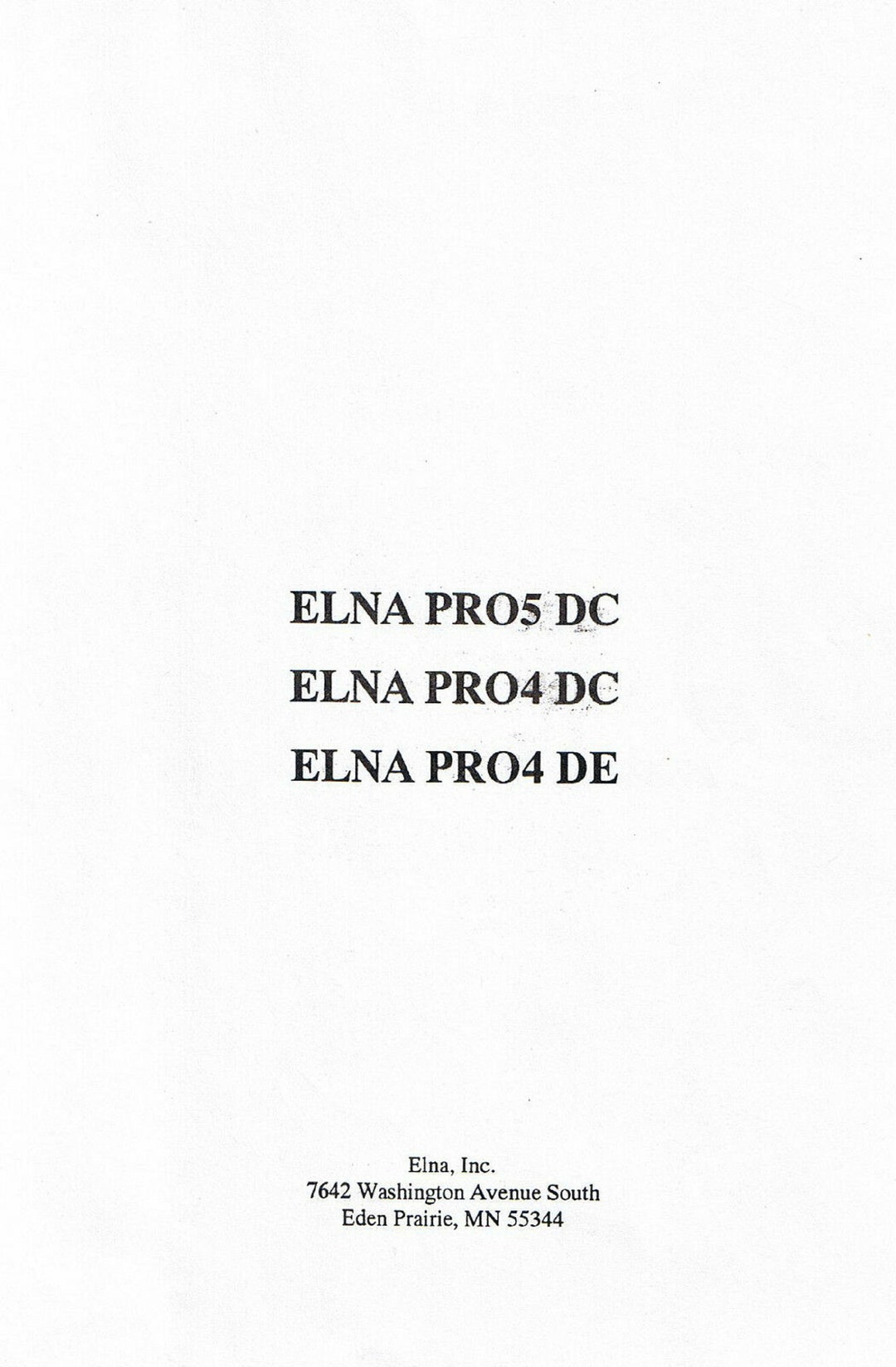 Elna Lock Overlock Serger Workbook Handbook Pro5 DC Pro4 DC Pro4 DE ...