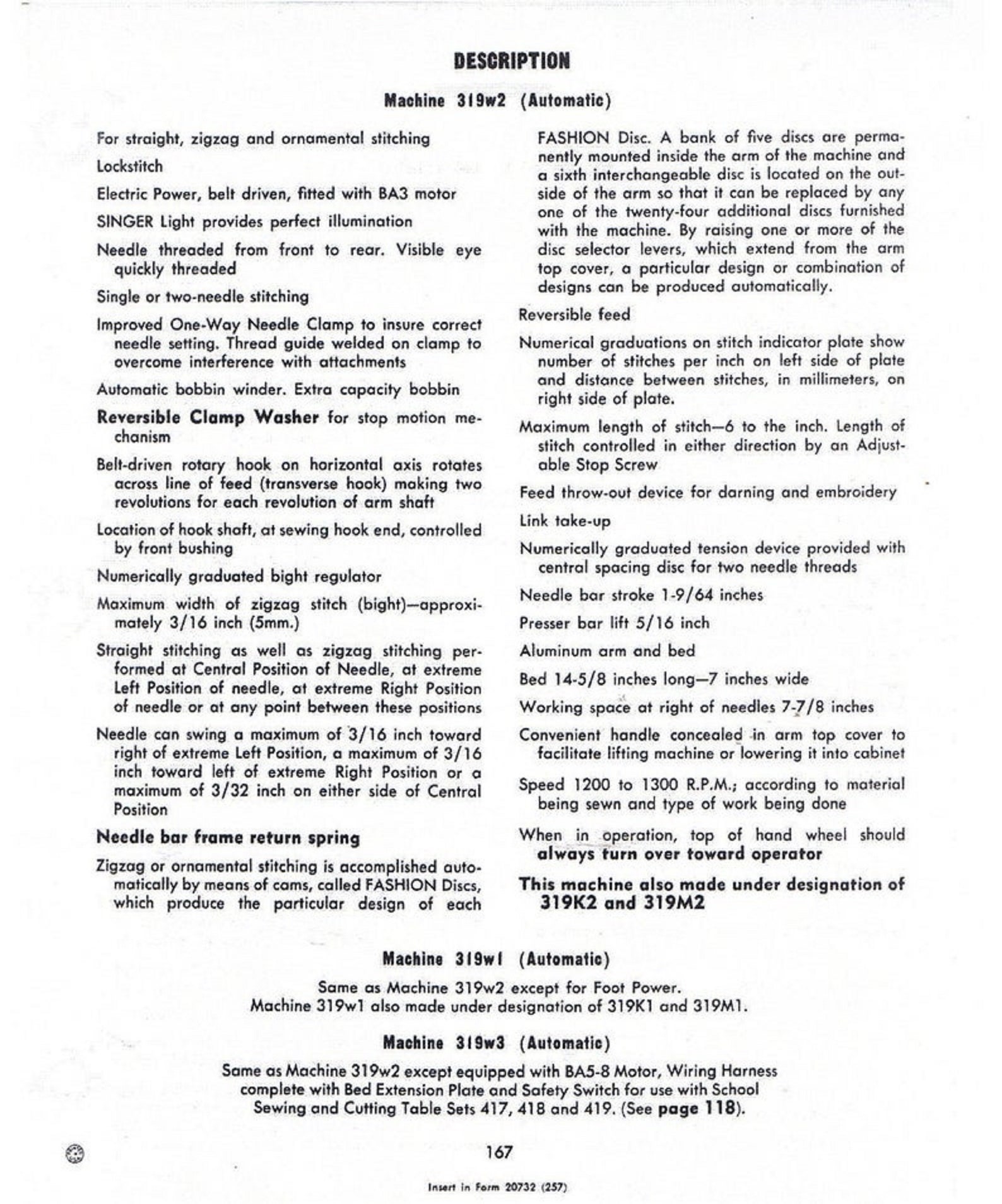 Singer Class 319 Sewing Machine Service Repair Adjuster Manual Book How ...