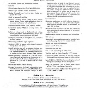 Singer Class 319 Sewing Machine Service Repair Adjuster Manual Book How ...