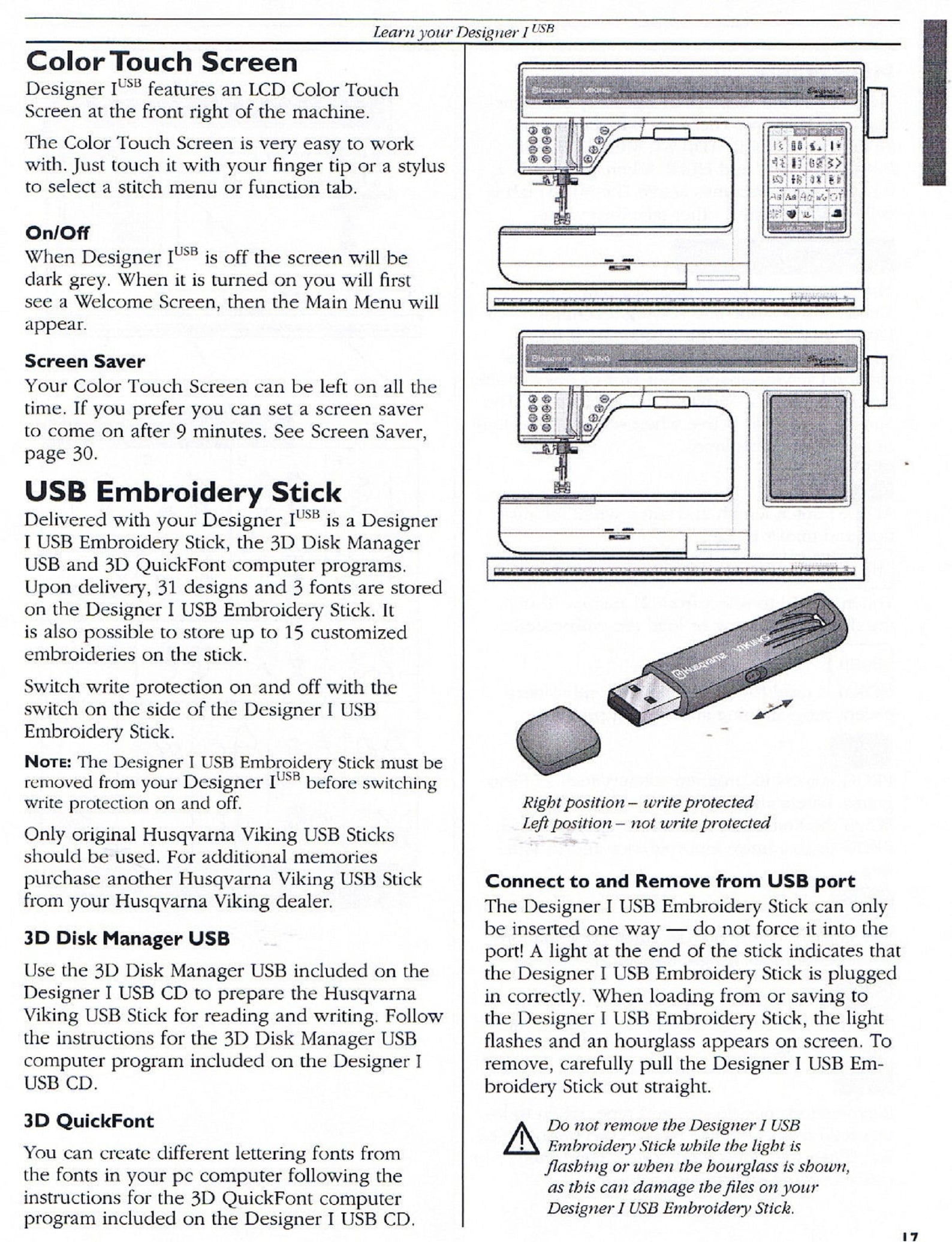 Husqvarna Viking Designer I 1 USB Sewing Embroidery Machine | Etsy