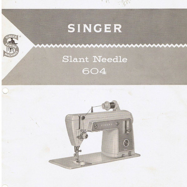 Singer Slant Machine Guide - Etsy