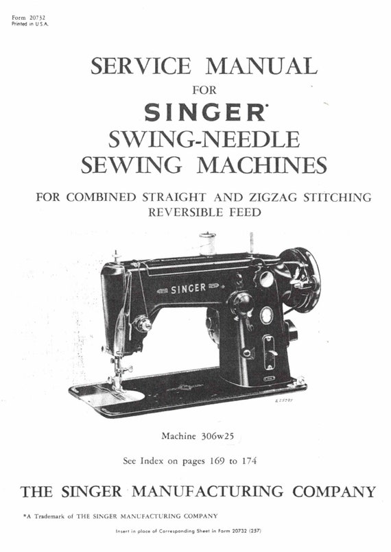Singer Sewing Machine Class 306 & Model 206K43 Sewing Machine | Etsy