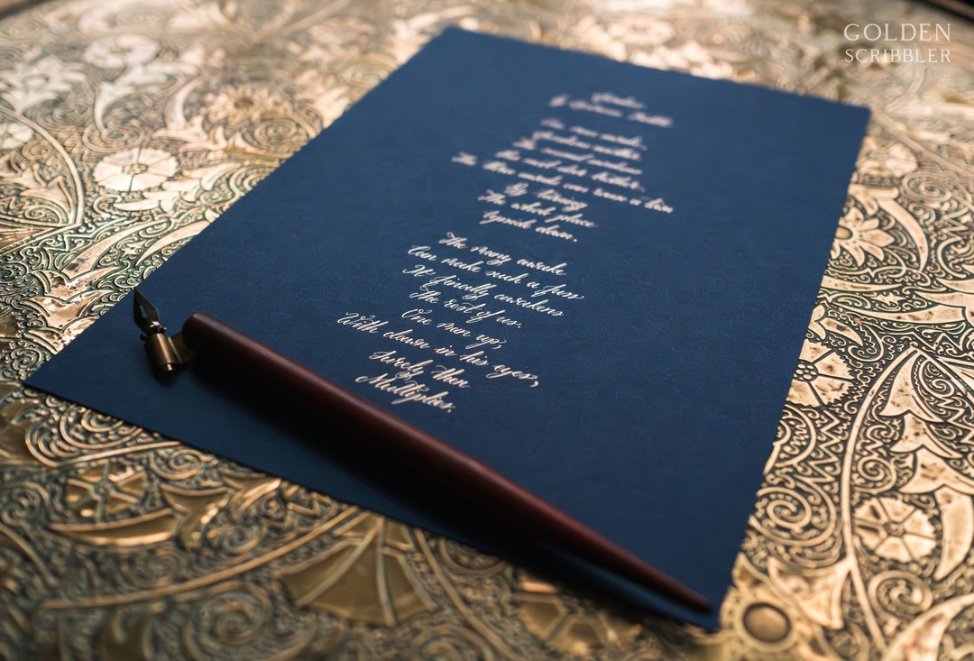 Bespoke Handwritten Calligraphy Art Wedding Vows, Anniversaries ...