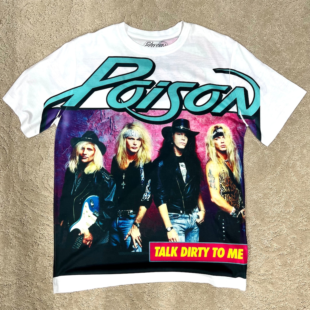 Poison Vintage Style Talk Dirty to Me White T-shirt - Etsy