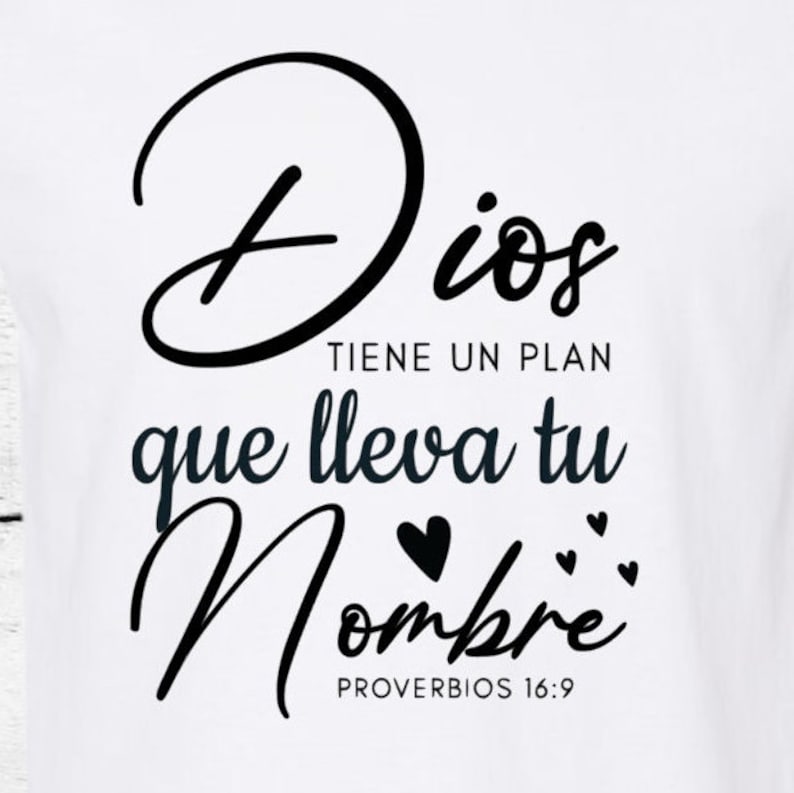 Dios Tiene Un Plan Christian Spanish T Shirt - Etsy